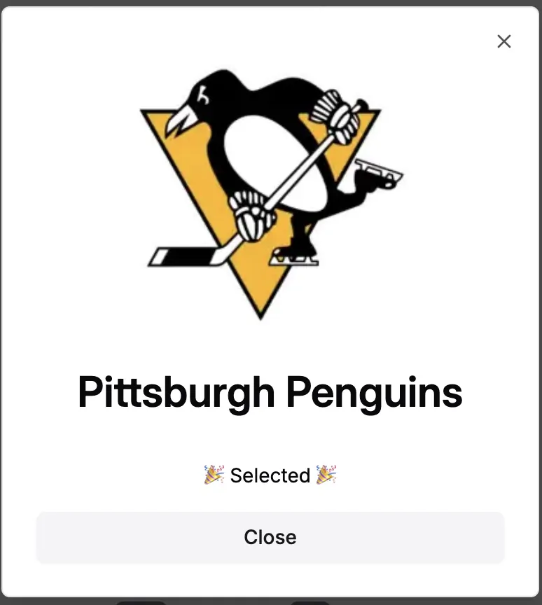 NHL Team Wheel – Spin to Pick Your Favorite Hockey Team